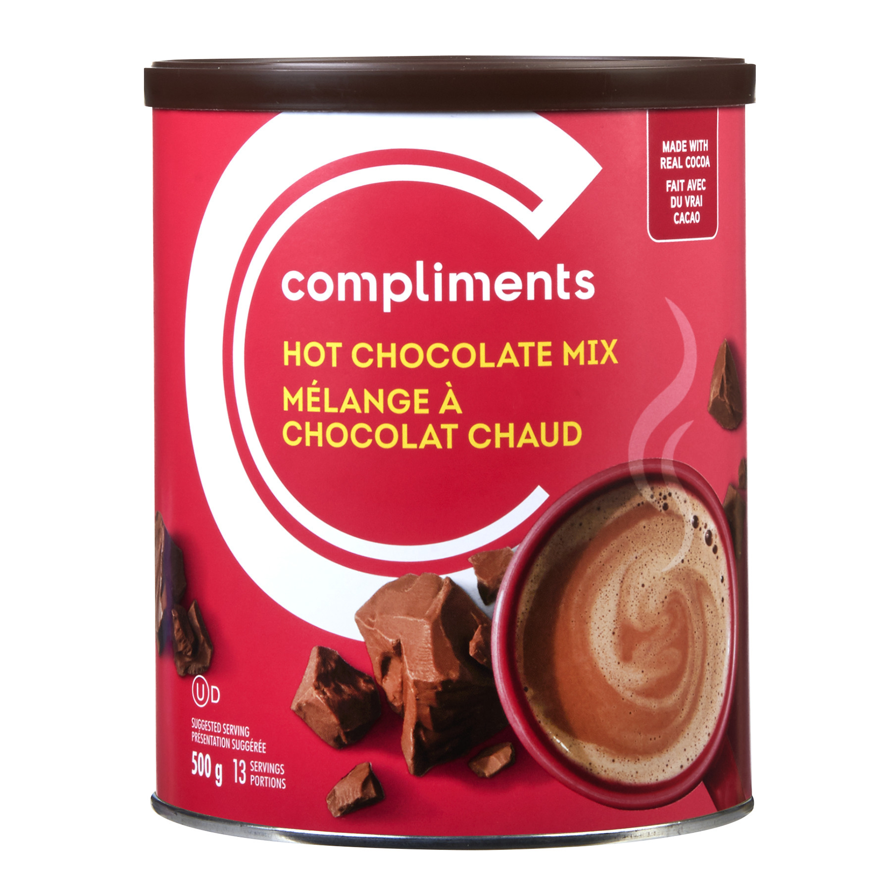 Hot Chocolate Mix 500 g | Compliments.ca