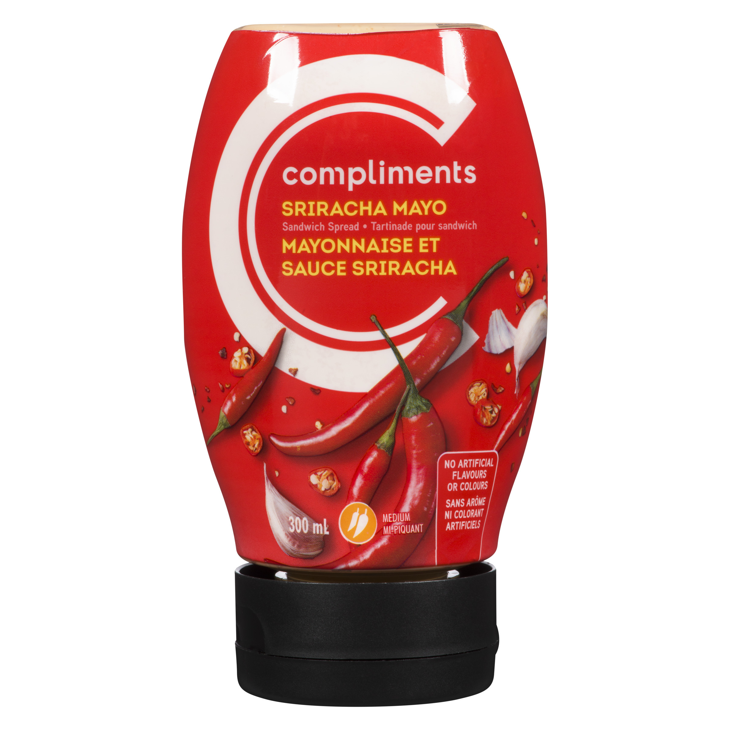 Sriracha Mayo Spread 300 ml | Compliments.ca