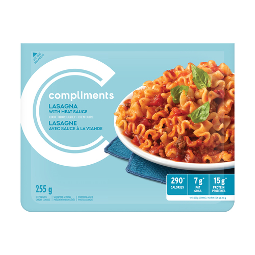 Balance Frozen Entree Lasagna With Meat Sauce 255 g | Compliments.ca