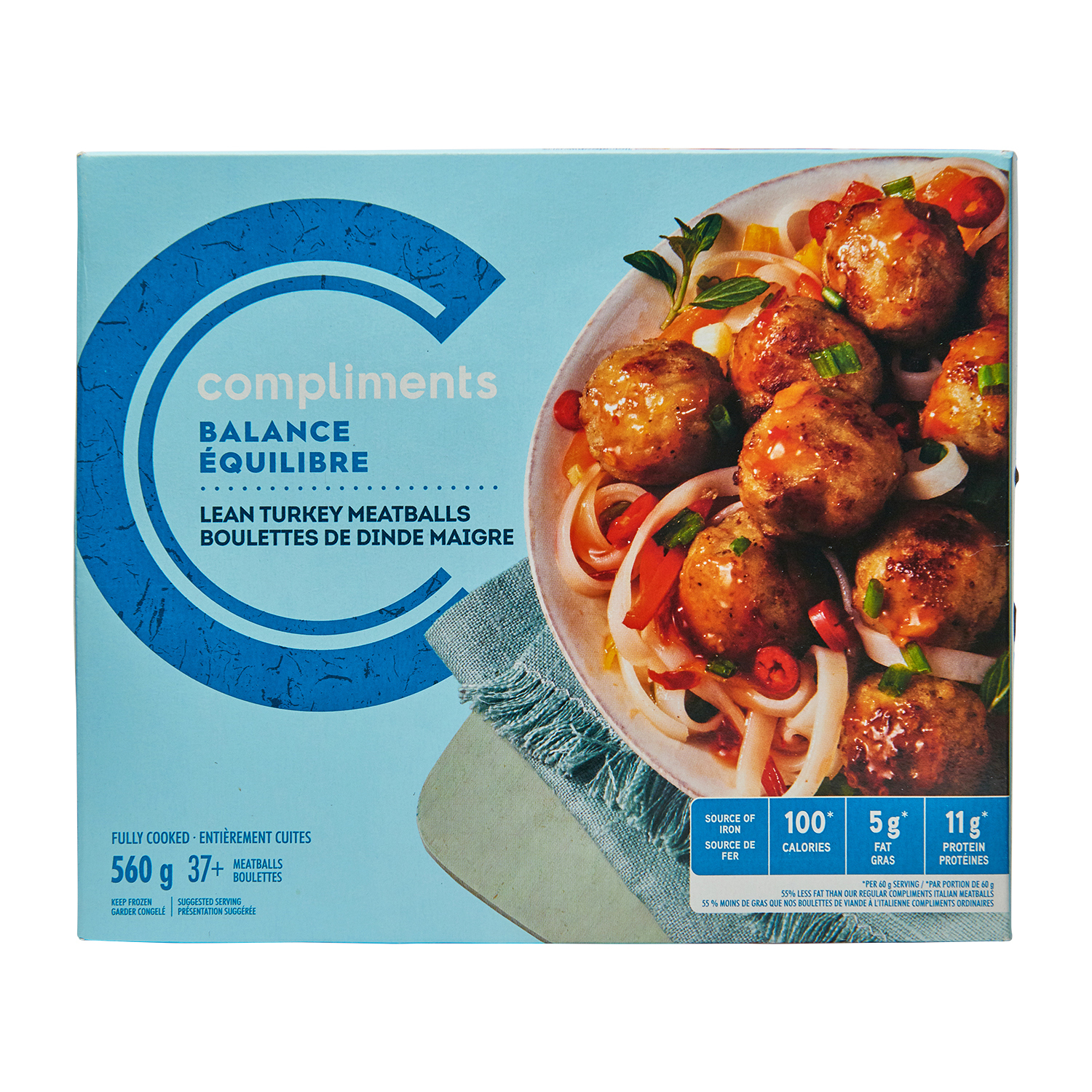 Balance Meatball Lean Turkey 560 g | Compliments.ca