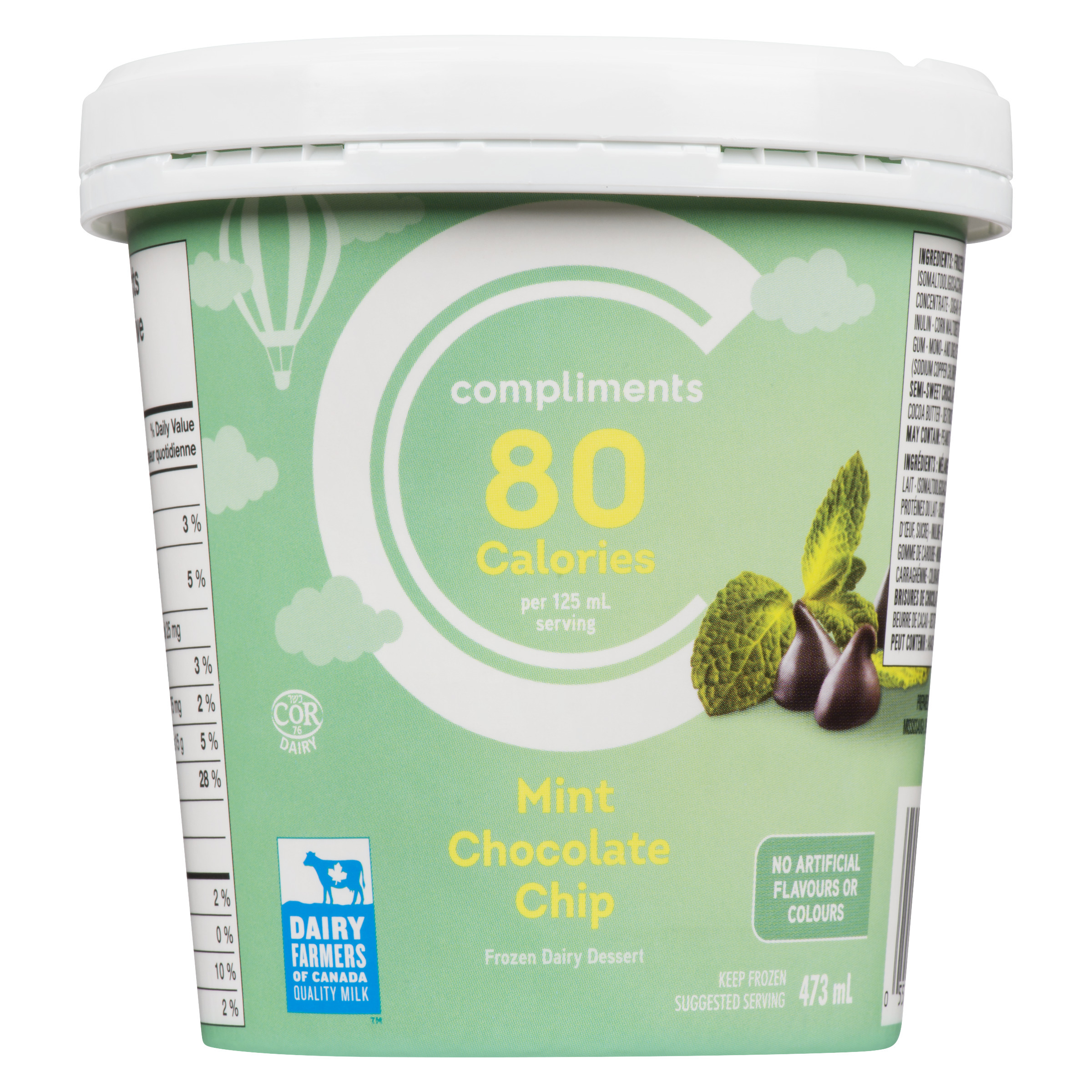 Dairy Dessert Mint Chocolate Chip 473 ml | Compliments.ca