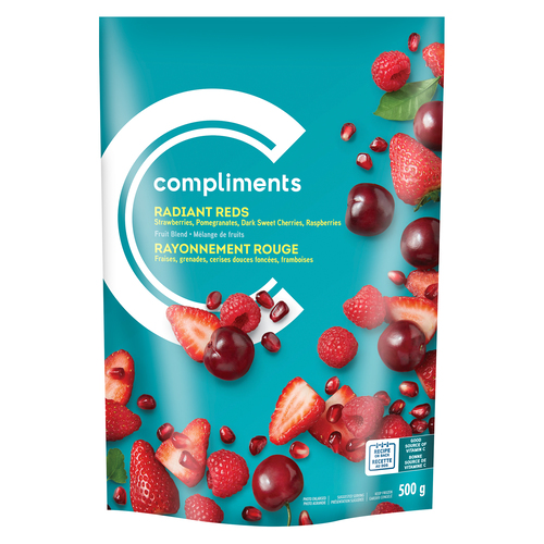 Fruits surgelés, mélange de fruits rouges, 500 g | Compliments.ca