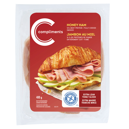 Ham Honey Extra Lean 400 g | Compliments.ca