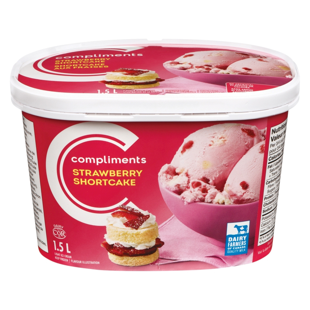 Ice Cream Strawberry Shortcake 1.5 L | Compliments.ca