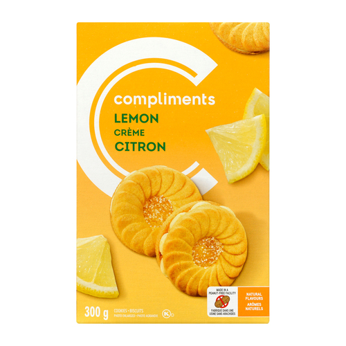 Lemon Crème Cookies 300 g | Compliments.ca