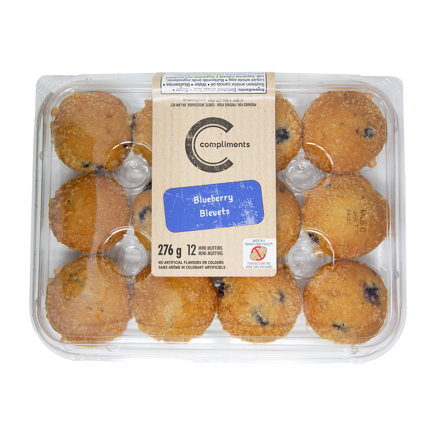 Mini Muffins Blueberry 276 g | Compliments.ca