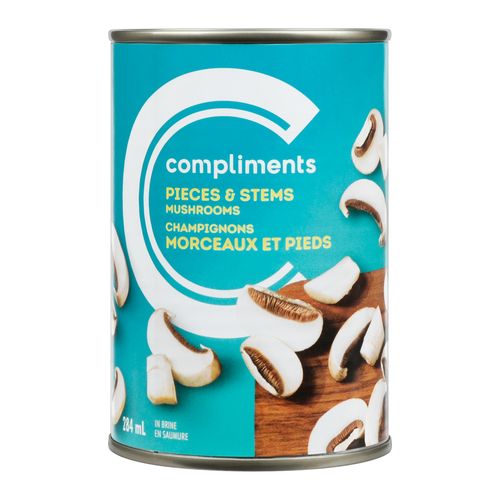 Mushroom Pieces & Stems 284 ml | Compliments.ca