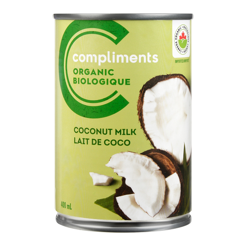 Organic Coconut Milk 400 ml | Compliments.ca