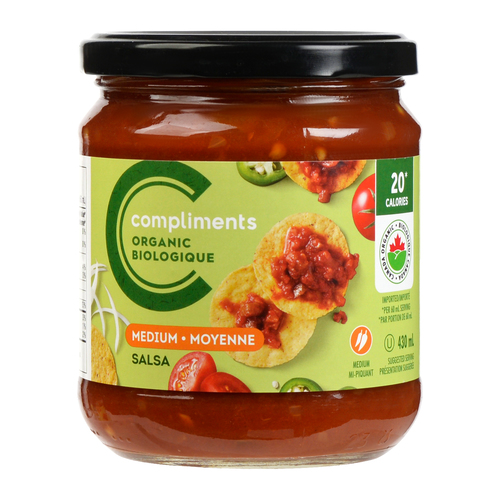 Organic Medium Salsa 430 mL | Compliments.ca