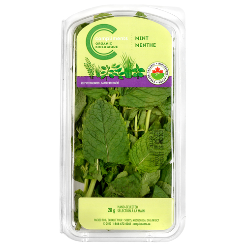 Organic Mint 28 g | Compliments.ca