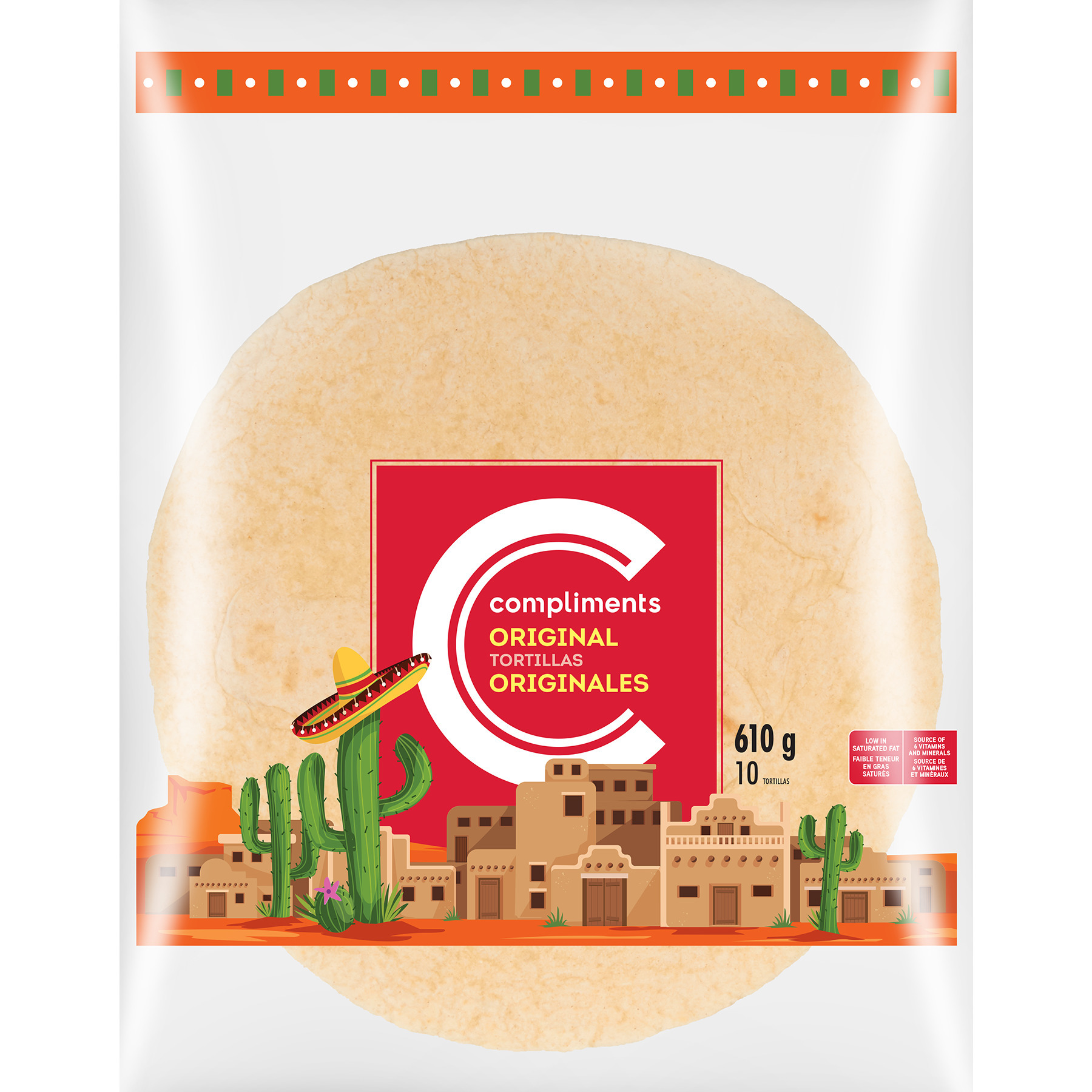 Original Tortillas 10 Inch 610 g | Compliments.ca
