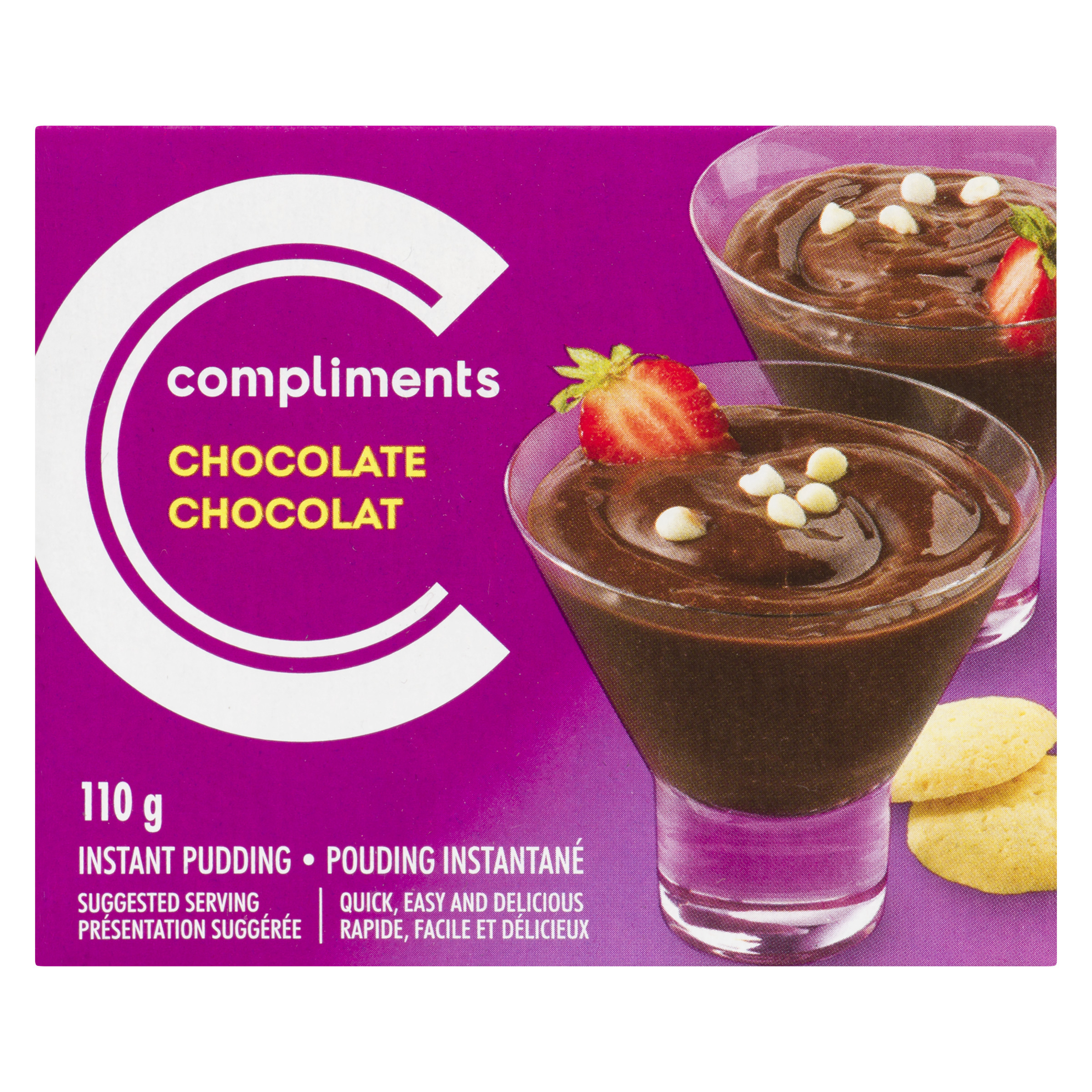 Pudding instantané au chocolat, 110 g | Compliments.ca