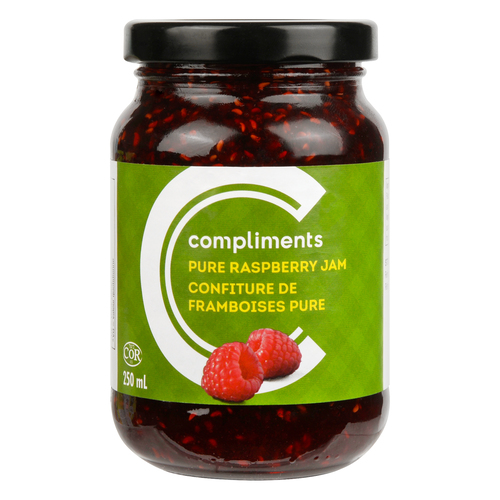 Pure Raspberry Jam 250 mL | Compliments.ca