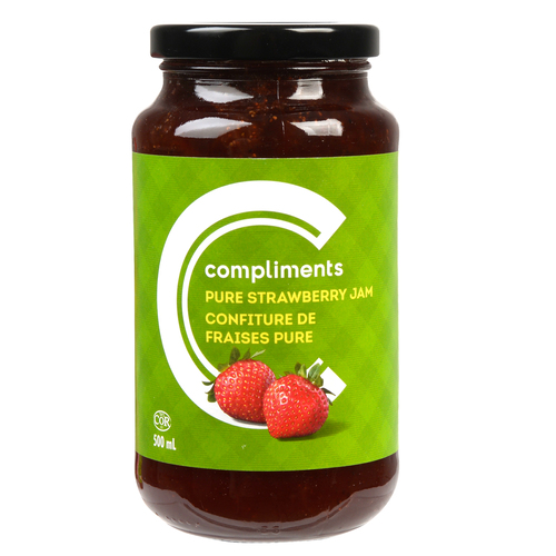 Pure Strawberry Jam 500 ml | Compliments.ca