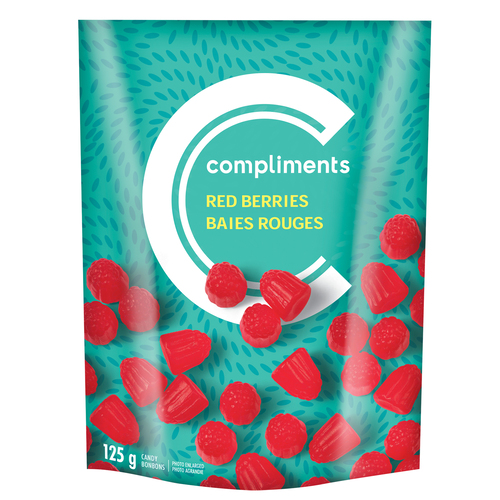 Red Berries Candy 125 g | Compliments.ca