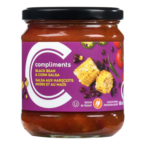 Salsa Black Bean and Corn 430 ml | Compliments.ca