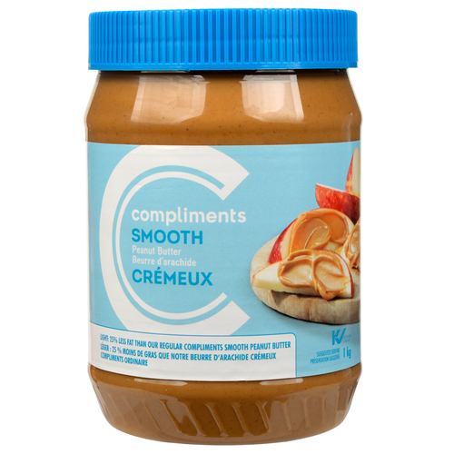Smooth Light Peanut Butter 1 kg | Compliments.ca