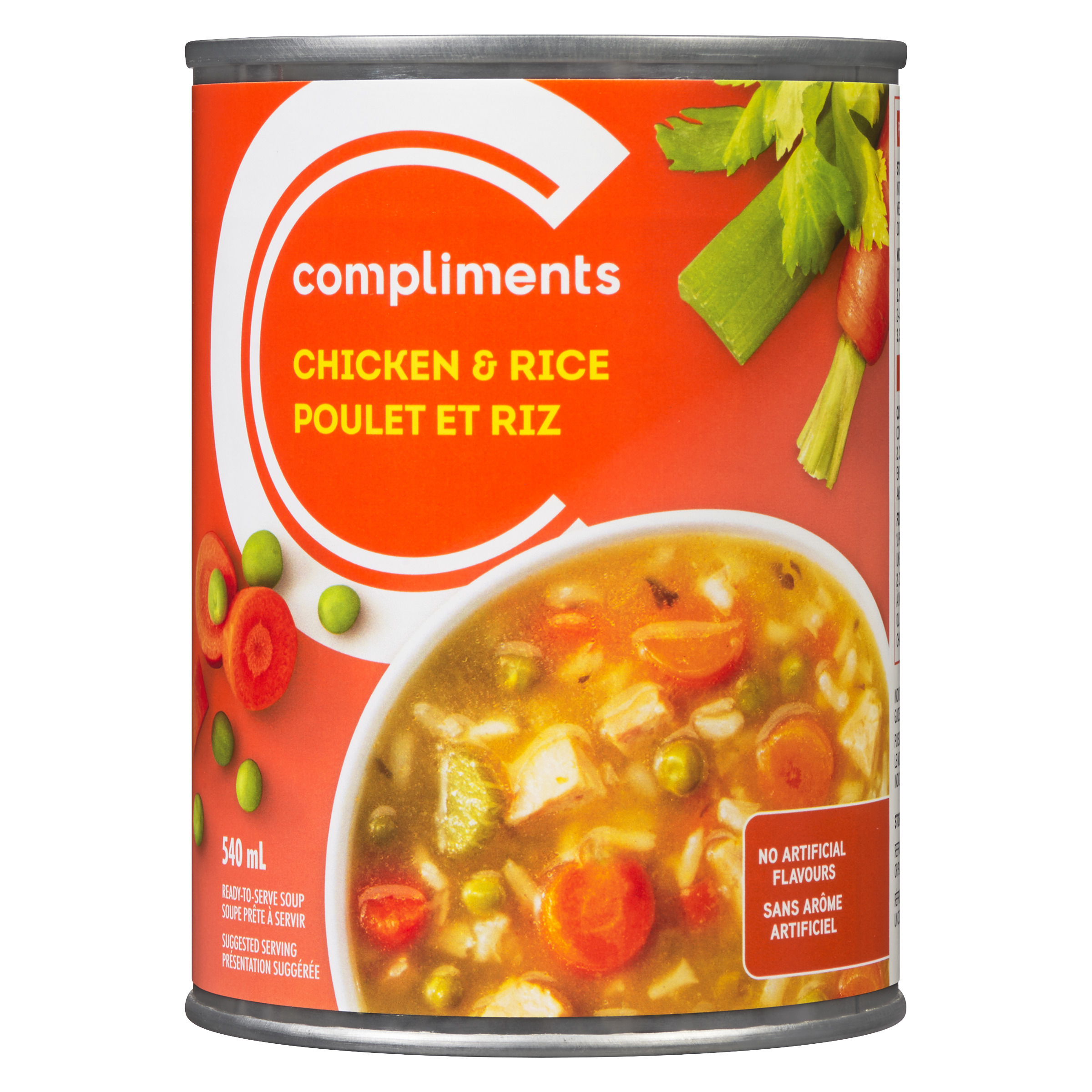 Soup Chicken and Rice 540 ml | Compliments.ca
