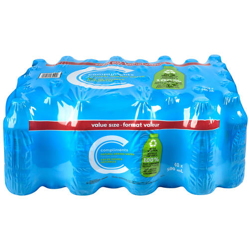 Spring Water 40 X 500 ml | Compliments.ca