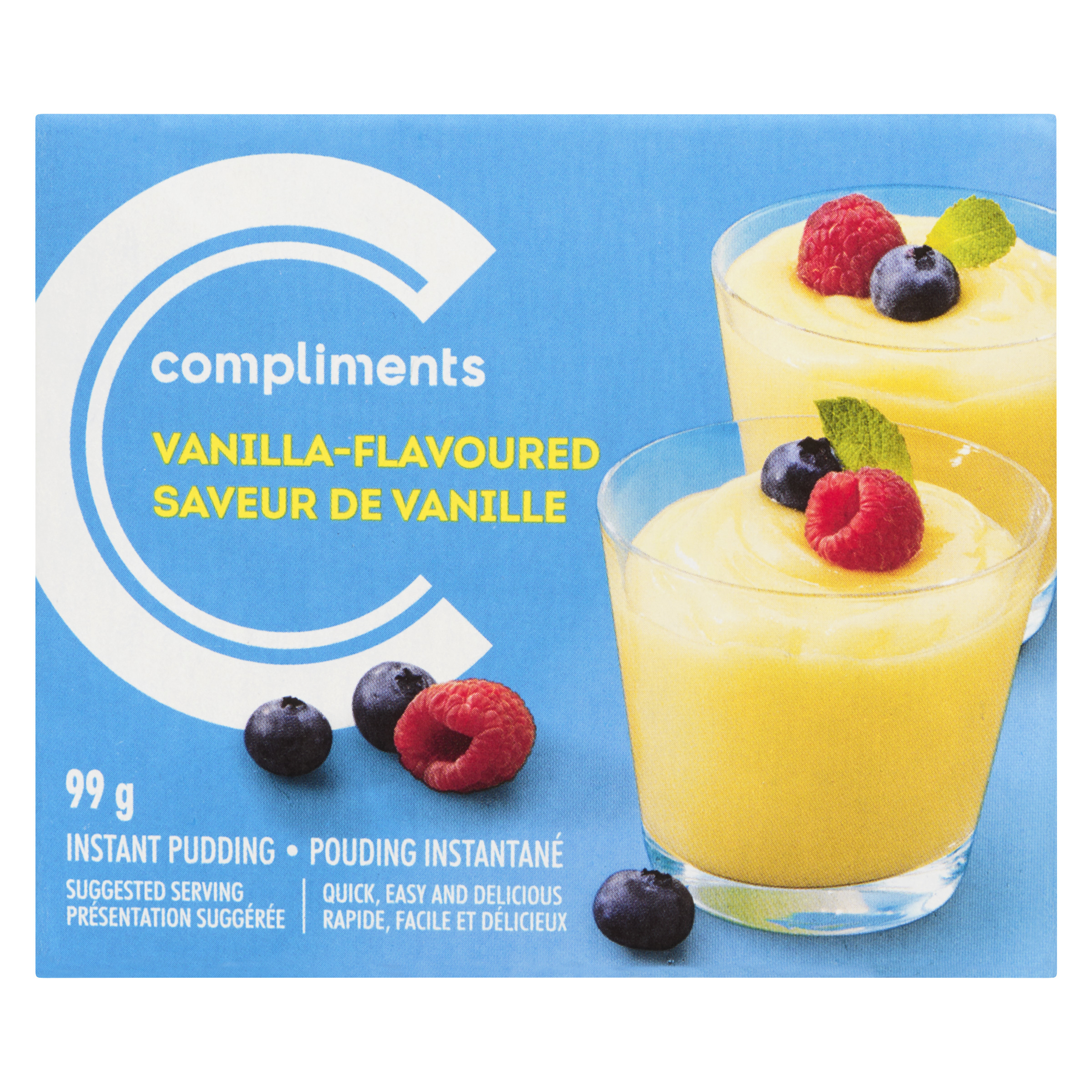 Vanilla Flavoured Instant Pudding 99 g | Compliments.ca