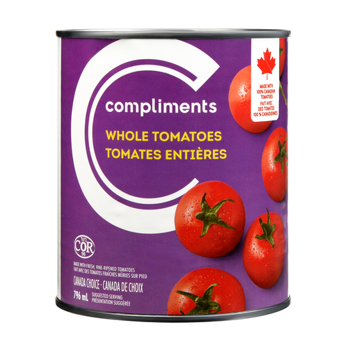 Whole Tomatoes 796 ml | Compliments.ca