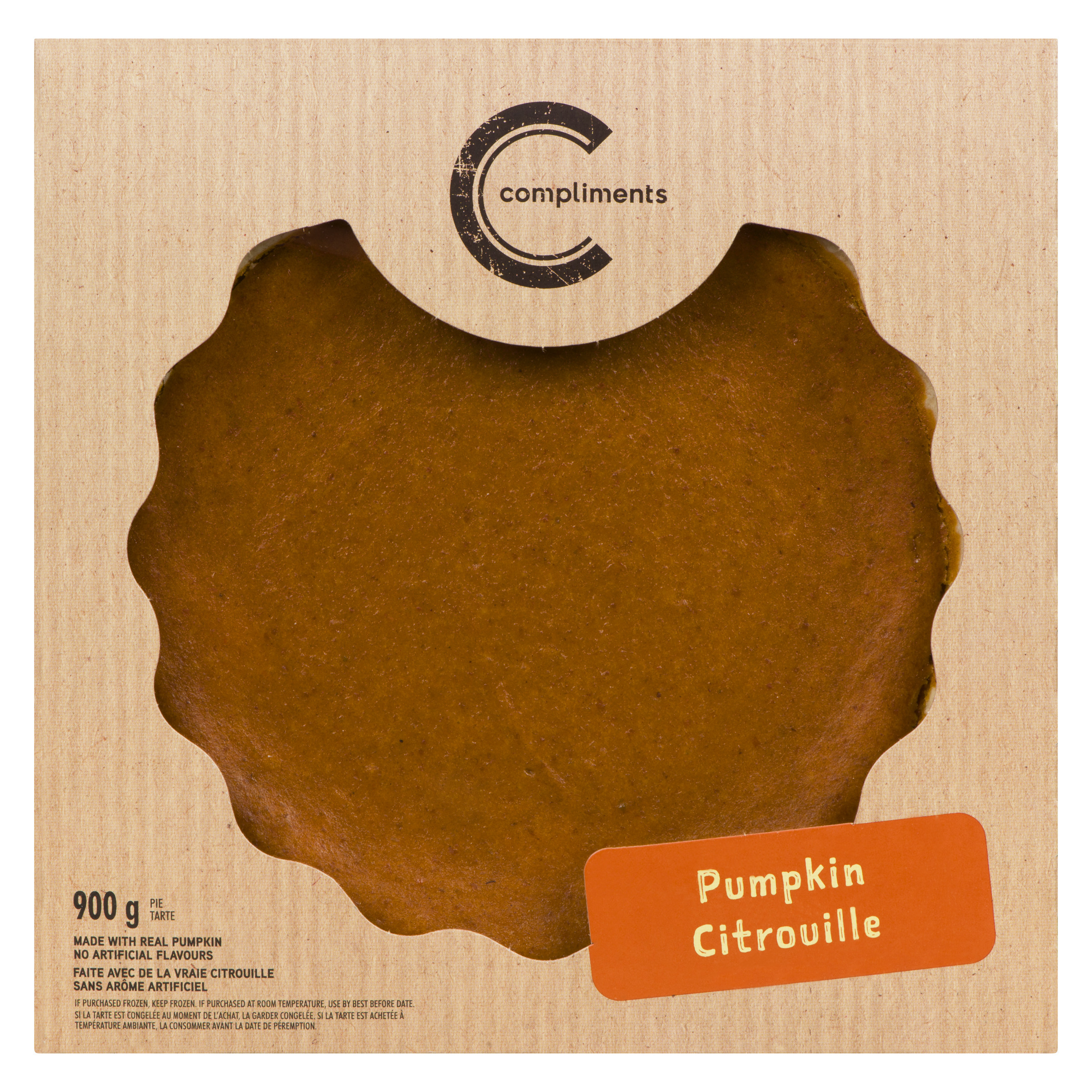Pumpkin Pie 9-inch 900 g | Compliments.ca