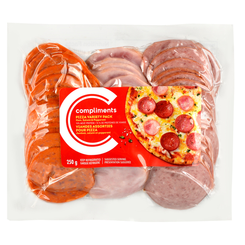Variety Pack Pizza Meats 250 g | Compliments.ca