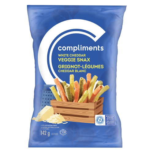 Veggie Snax White Cheddar 142 g | Compliments.ca