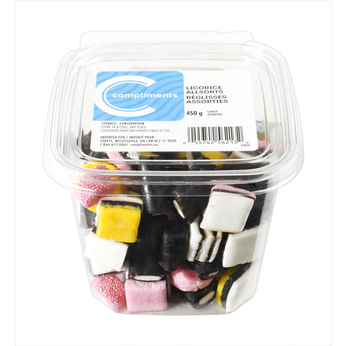 All Sorts Licorice 450 g | Compliments.ca