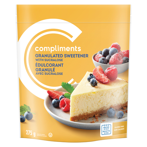 Granulated Sweetener With Sucralose 275 g | Compliments.ca