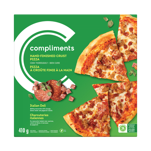 Hand-Finished Crust Italian Deli 10 Inch Frozen Pizza 410 g ...