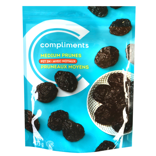 Medium Prunes Non Pitted 375 g | Compliments.ca