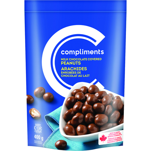 Milk Chocolate Covered Peanuts 400 g | Compliments.ca