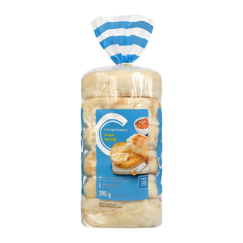 Plain English Muffins 390 g | Compliments.ca