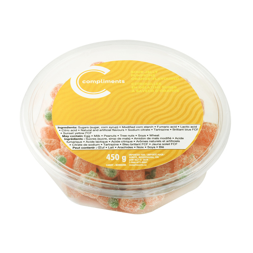Pumpkins Sour Jelly Candy 450 g | Compliments.ca