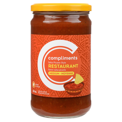Salsa Medium Restaurant Style 650 ml | Compliments.ca