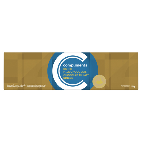 Swiss Milk Chocolate 300 g | Compliments.ca