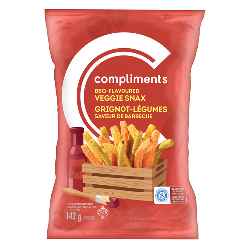 Veggie Snax BBQ Flavoured 142 g | Compliments.ca