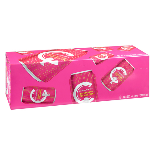 White Cream Soda 12 x 355 ml | Compliments.ca