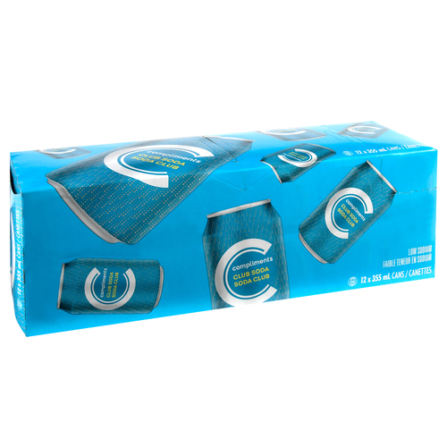 Club Soda Soft Drink 355 ml | Compliments.ca