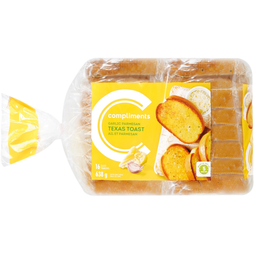 Garlic Parmesan Texas Toast 638 g | Compliments.ca