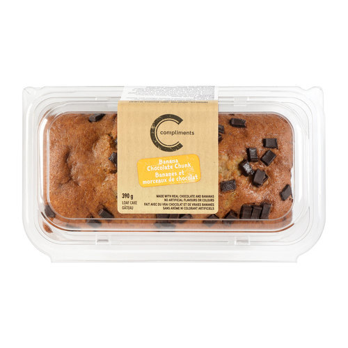 Loaf Cake Banana Chocolate Chip 390 g | Compliments.ca