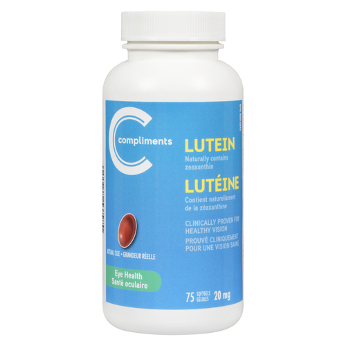 20 mg Lutein 75 ea | Compliments.ca