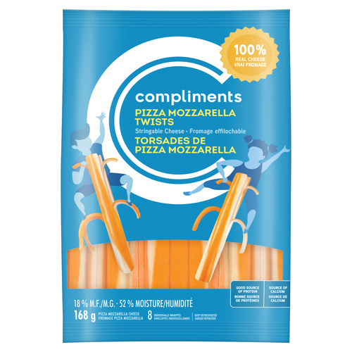 Mozzarella Twist Cheese Strings 168 g | Compliments.ca