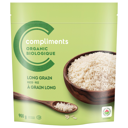 Organic Rice Long Grain 900 g | Compliments.ca
