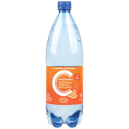 Sparkling Water Mandarin Orange 1 L | Compliments.ca