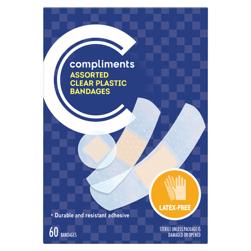 Bandages Clear 60 EA | Compliments.ca