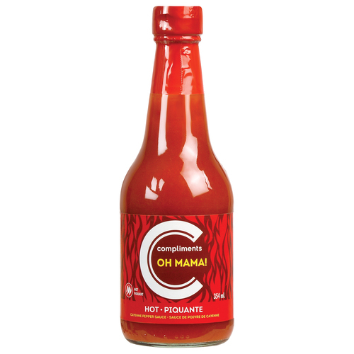 Cayenne Pepper Sauce Hot 345 ml | Compliments.ca