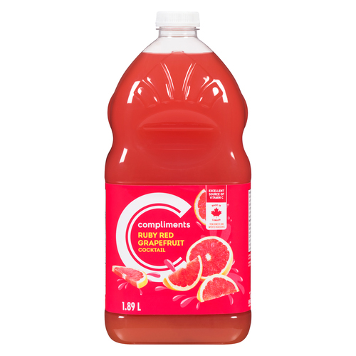 Cocktail juice Ruby Red Grapefruit 1.89 L | Compliments.ca