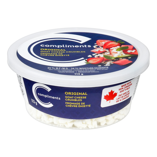 Crumbled Original Goat Cheese 113 g | Compliments.ca